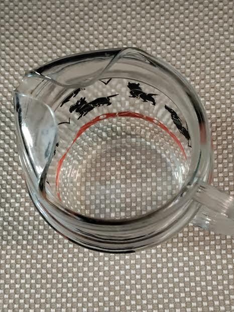 Federal Glass Scotty Dog Pitcher With Vivid Graphics - Etsy