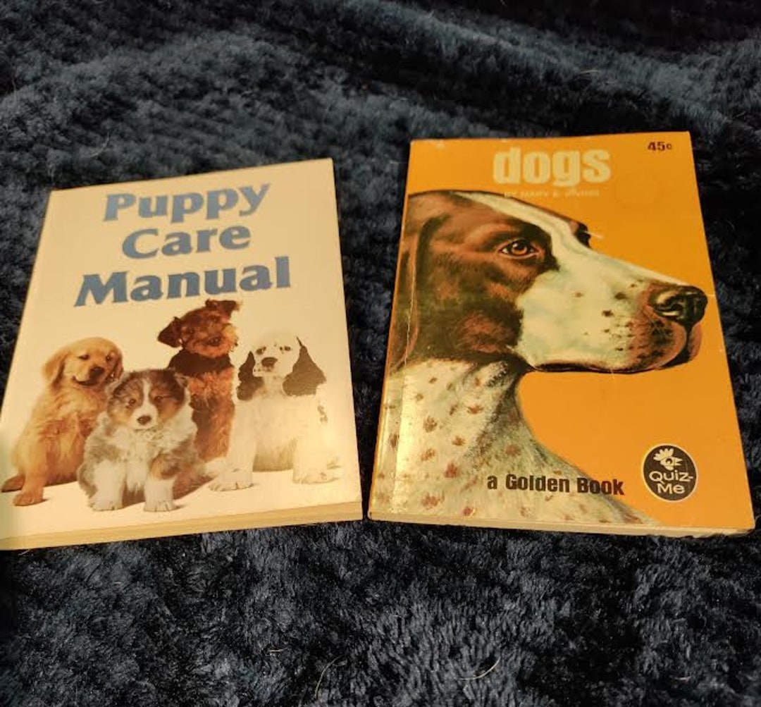 Pair of Vintage Books for Dog Lovers, Puppy Care Manual and Dogs - Etsy
