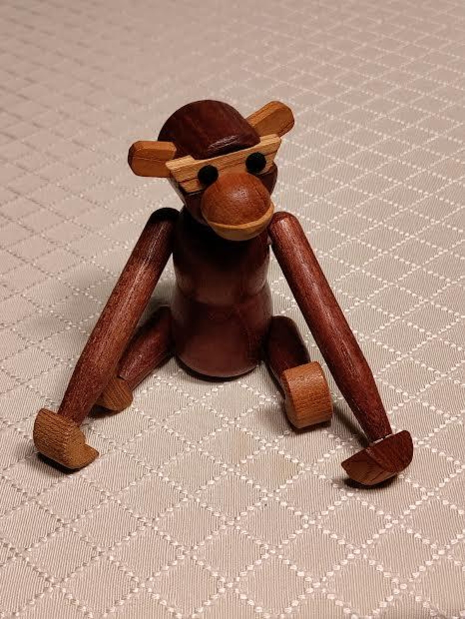 MCM Wooden Articulated Teak Monkey Made in Japan With Jointed Limbs and ...