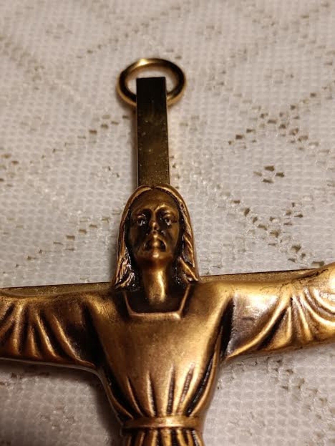 Vintage Brass Cross With Jesus Christ, Crucifix - Etsy
