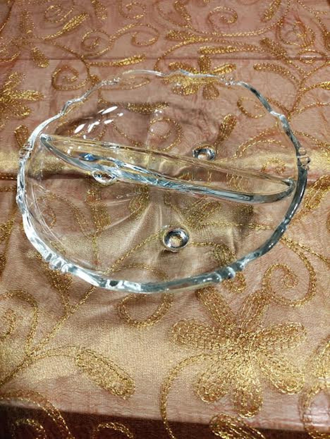 Vintage Heisey MCM Three Footed Divided Relish Dish - Etsy