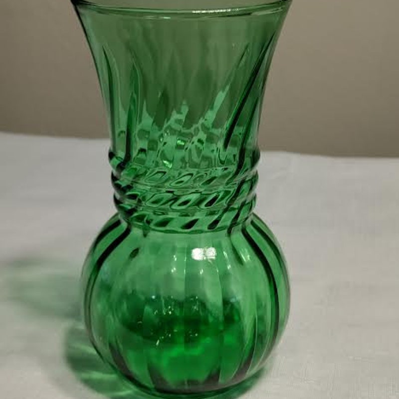 Anchor Hocking Swirl Vase - Etsy