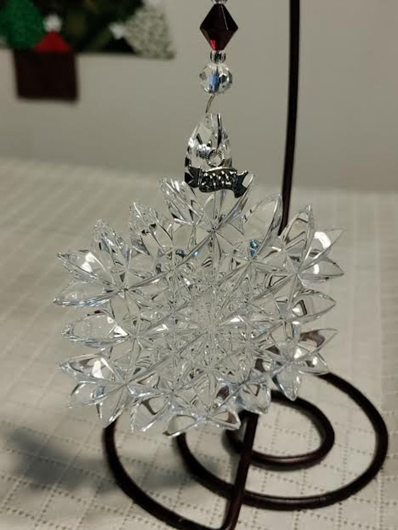 Christmas! Waterford Crystal Snowflake Ornament Made in Ireland - Etsy