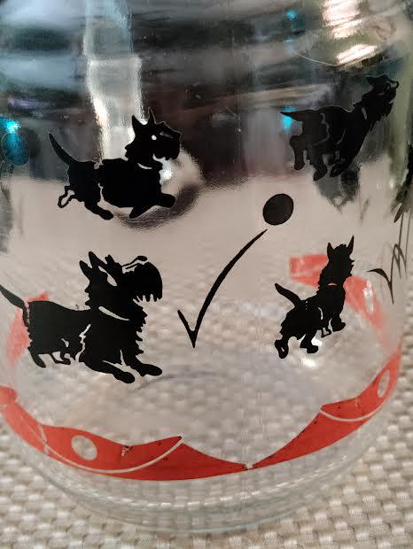 Federal Glass Scotty Dog Pitcher With Vivid Graphics - Etsy