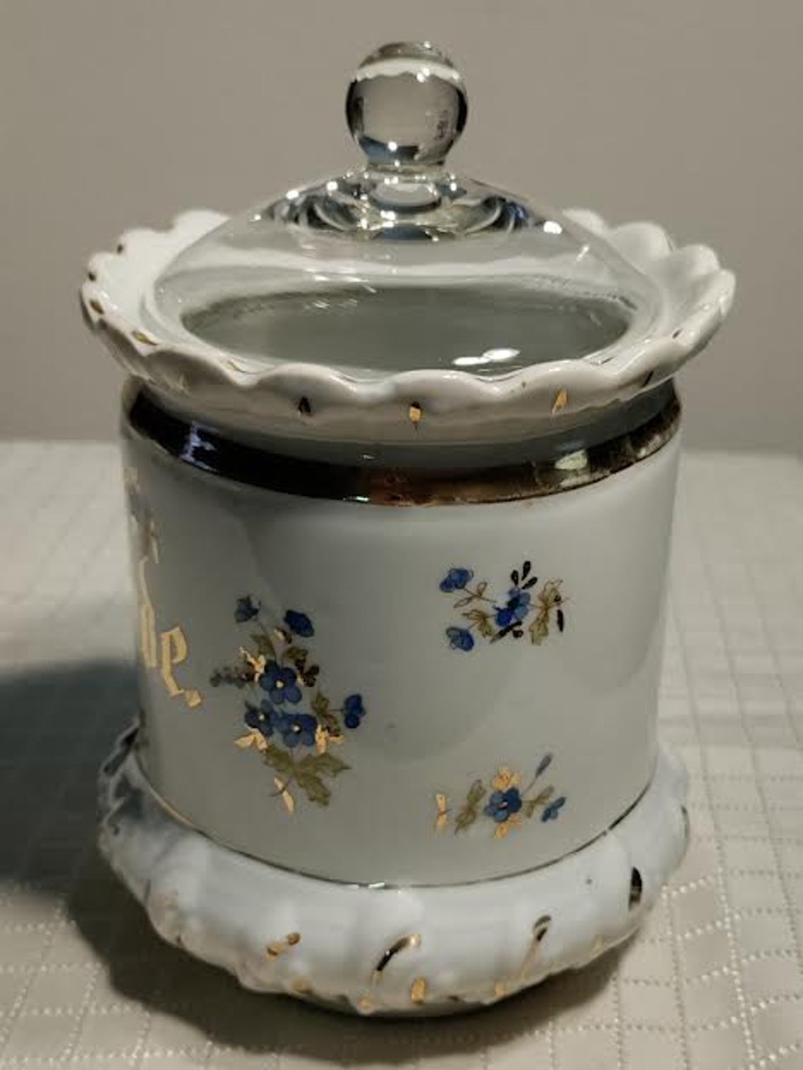 Chocolade Ceramic Candy/biscuit Jar Made in Holland With a Glass Lid - Etsy