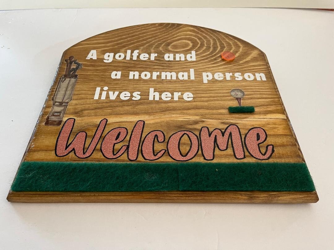 Golfers Welcome Sign - Etsy