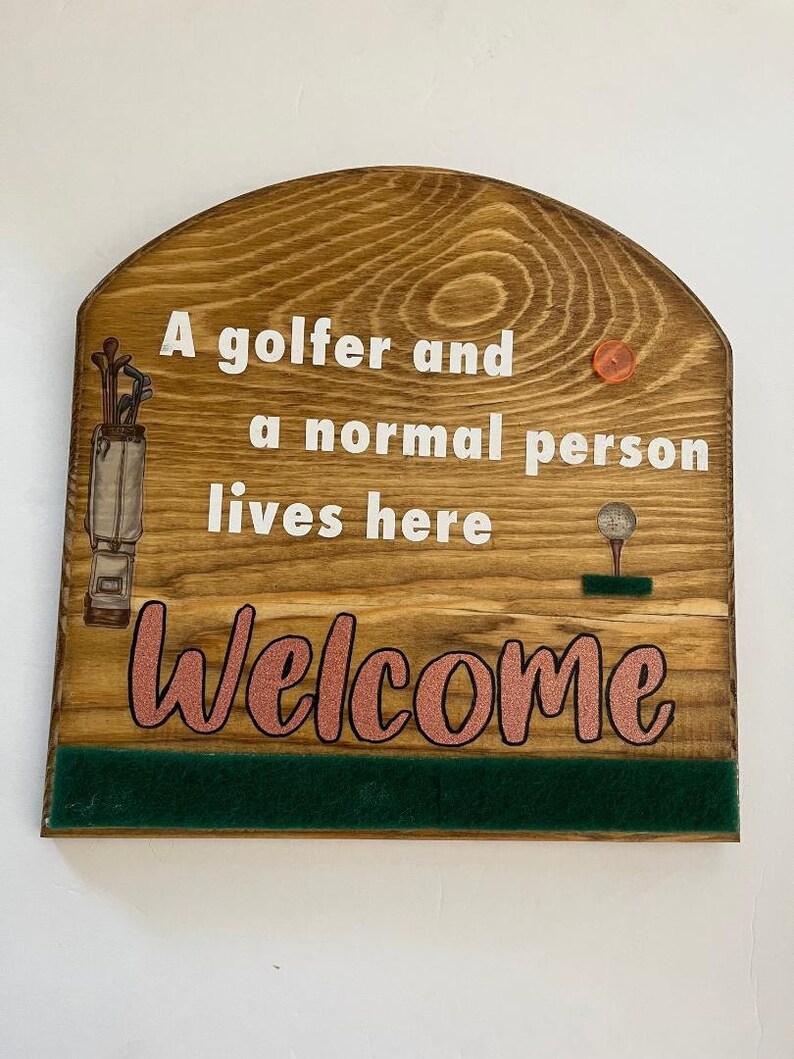 Golfers Welcome Sign - Etsy