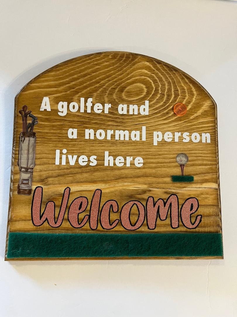 Golfers Welcome Sign - Etsy