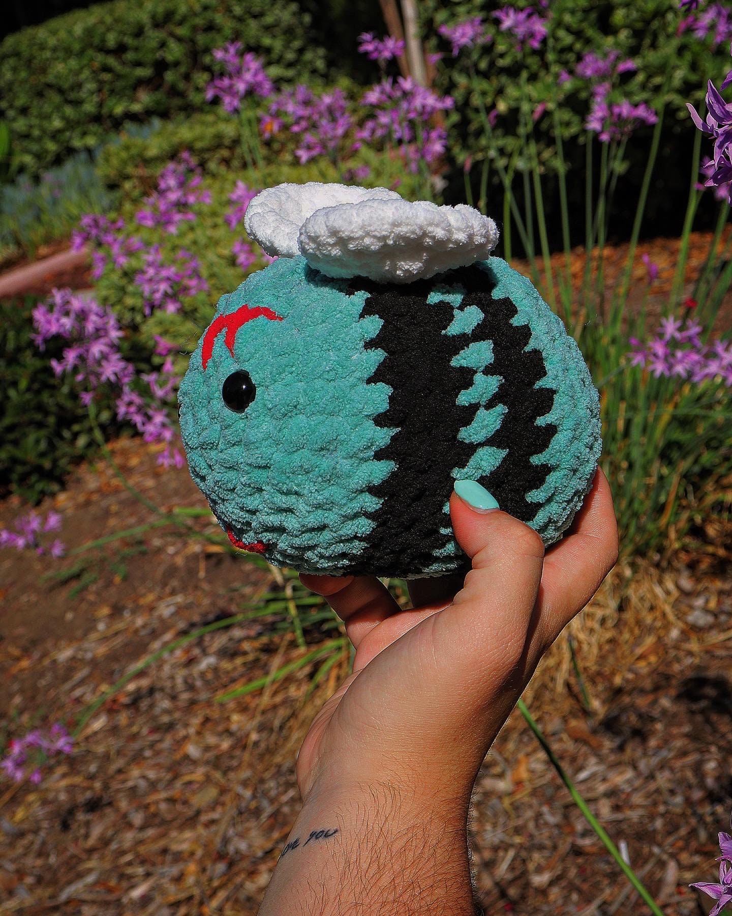 Zom-bee Plushie Bee Halloween Amigurumi Stuffed Animal - Etsy