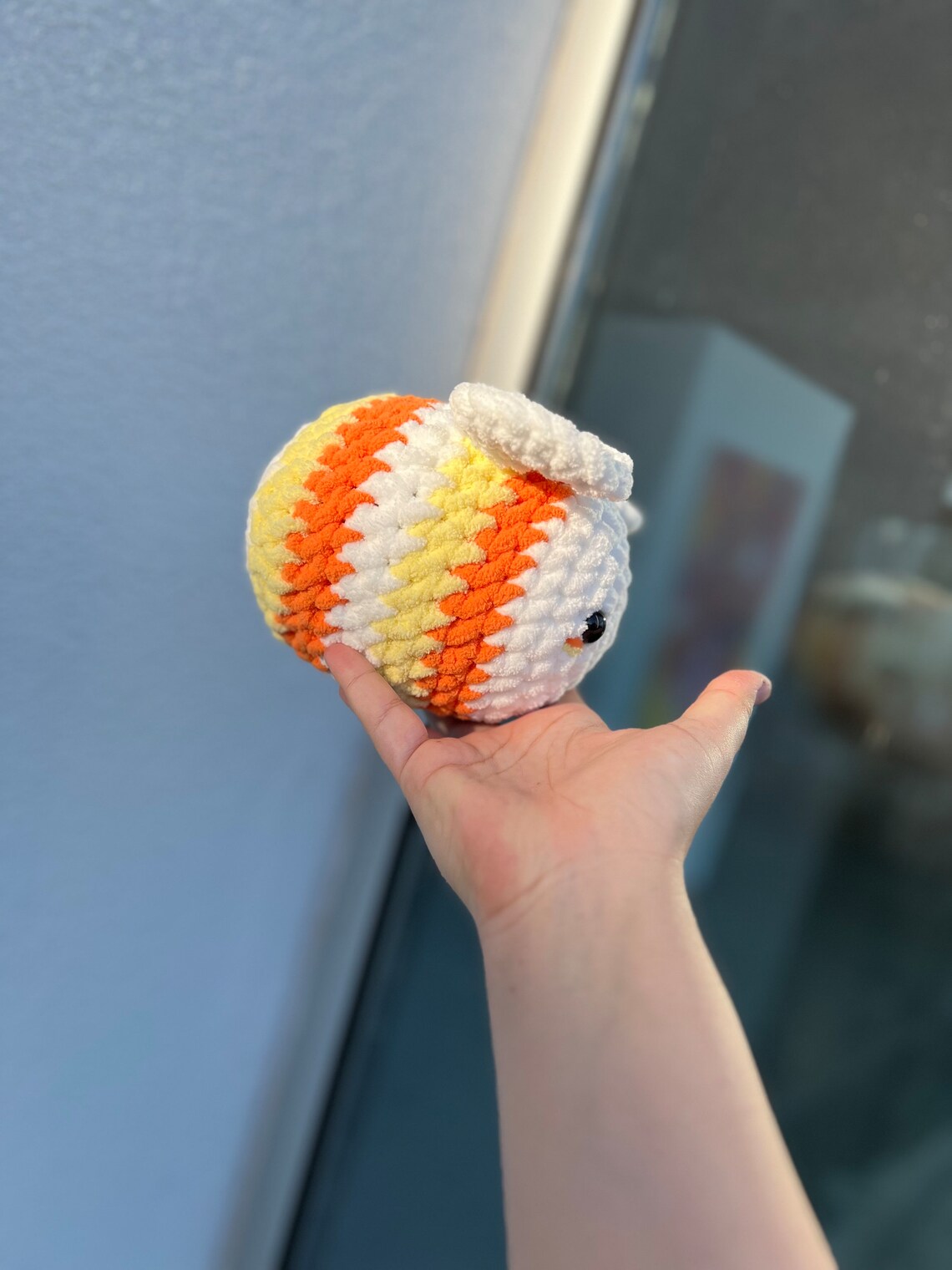 Candy Corn Bumble Bee Crochet Pattern | Halloween Crochet Pattern - Etsy