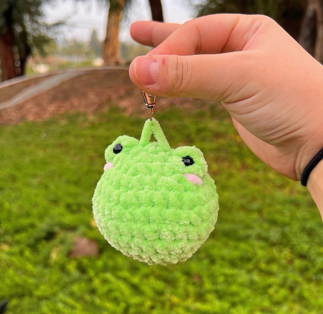 Mini Crochet Froggy Keychain | Handmade Keychain - Etsy