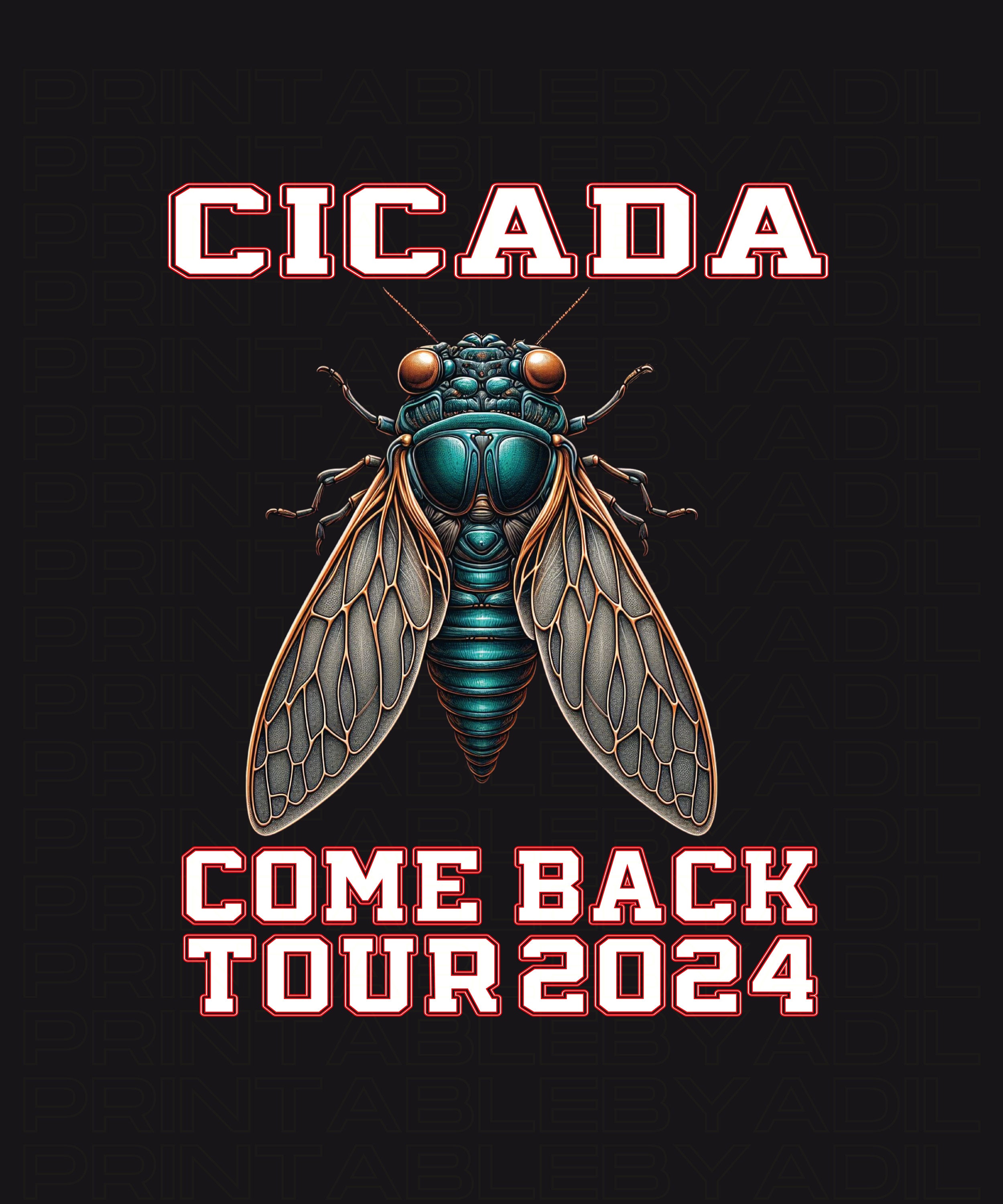 Cicada Comeback Tour 2024,cicadas Invasion,cicada Double Brood XIII ...