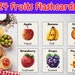 24 Printable Fruit Flashcards for Kids, Fruits & Funny Realistic ...