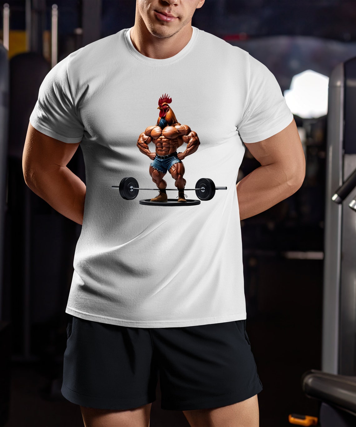 Rooster Weightlifting Muscle Training Bodybuilder Svg,rooster at the ...