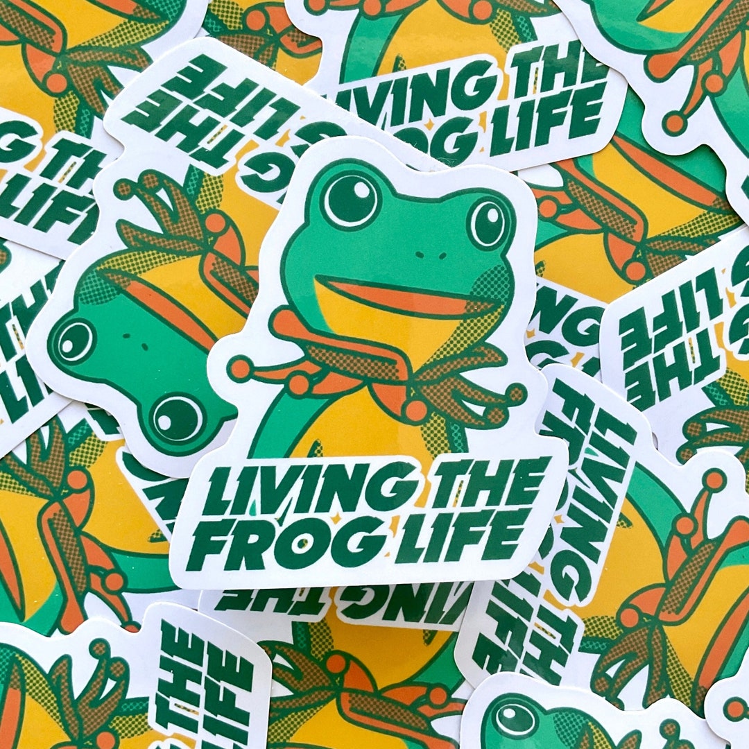FF14 Frog Glam Sticker - Etsy