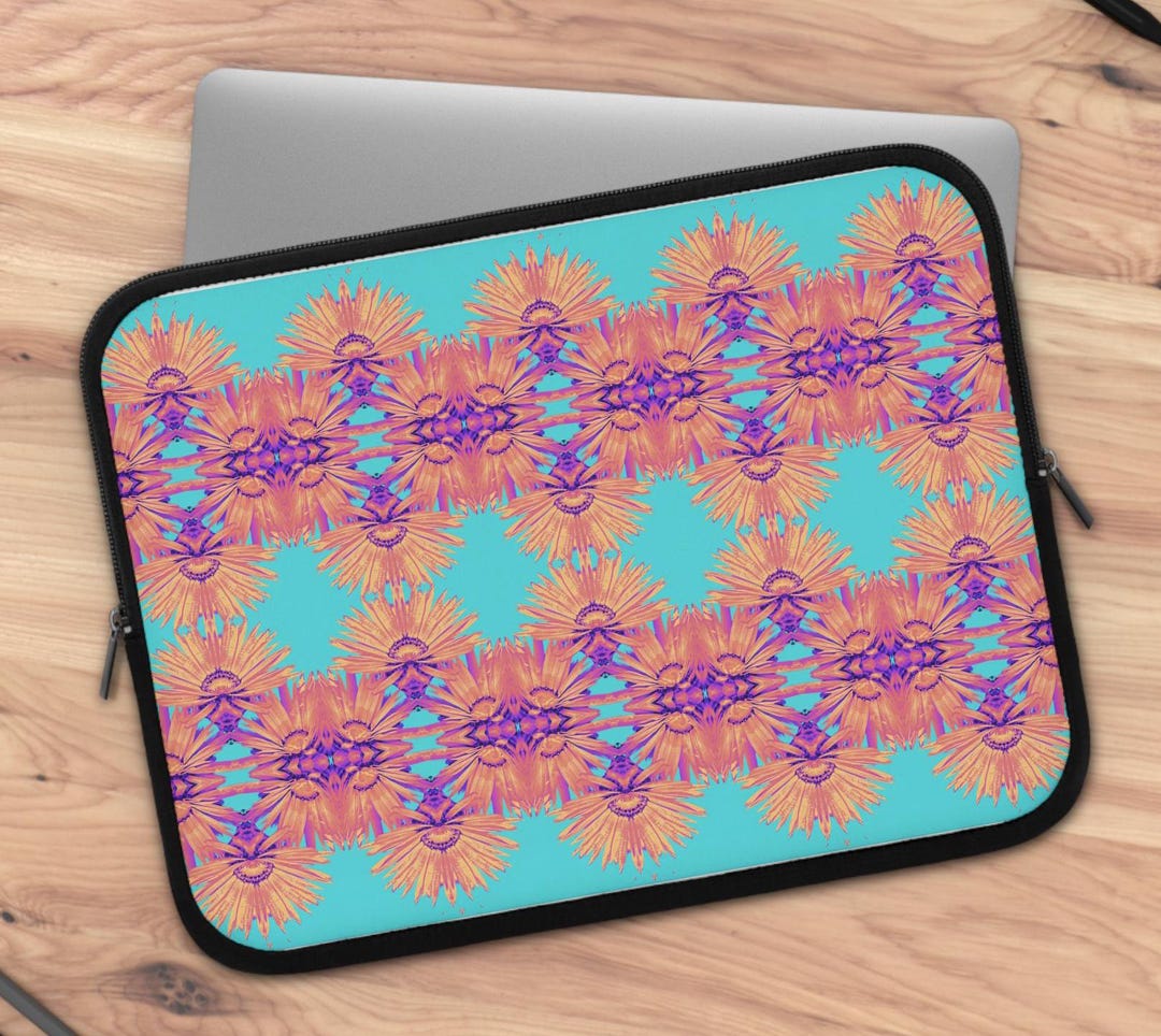 Laptop Sleeve, Bold Colors Graphic Design Fynbos Flower, South African ...