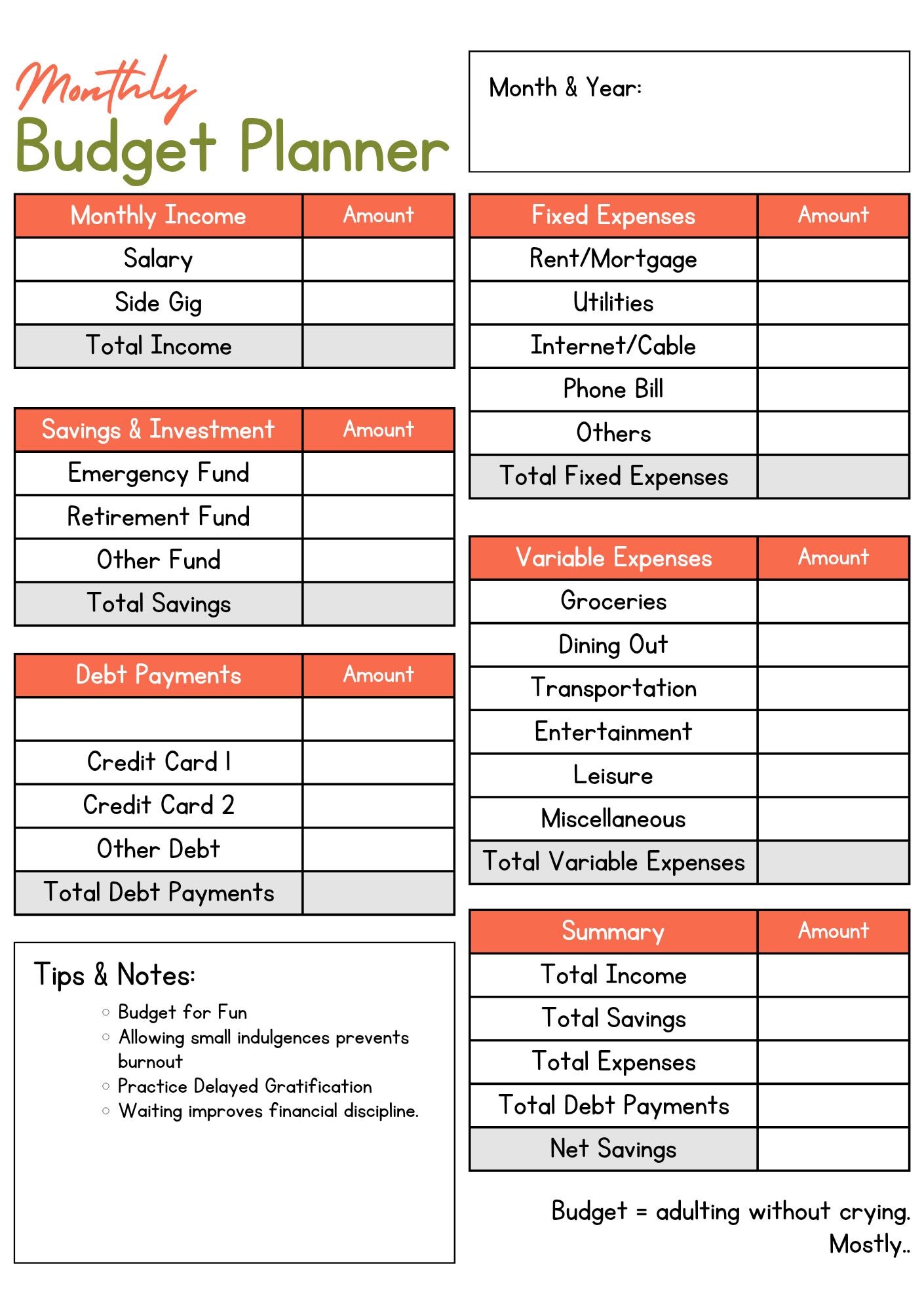 Printable Budget Planner Journal: Effortless Money Management (digital ...