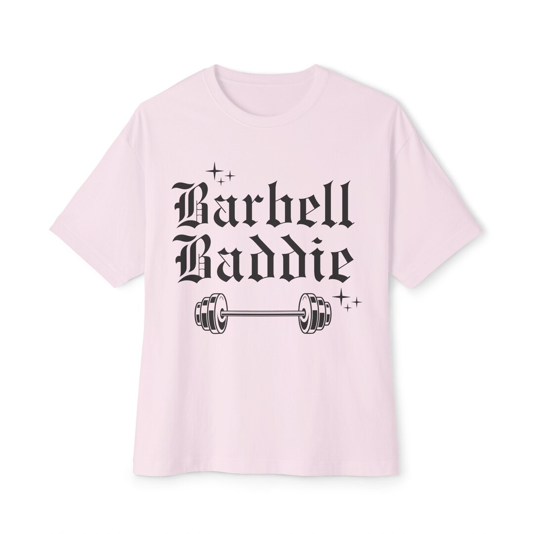 Barbell Baddie Unisex Oversized Boxy Tee - Etsy