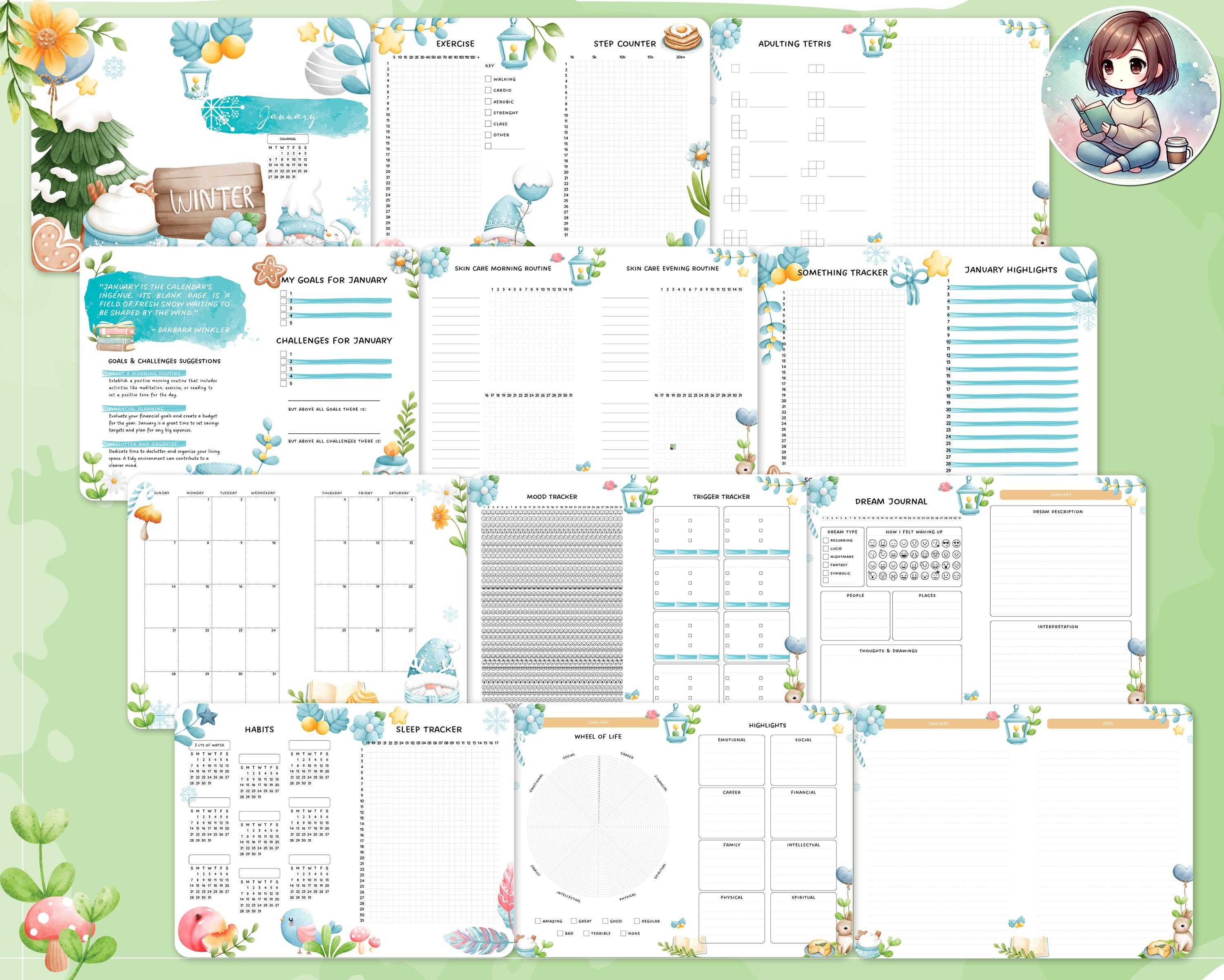 Lorien's 2025 Bullet Journal Bundle | Premade Journal Pages | Journal ...