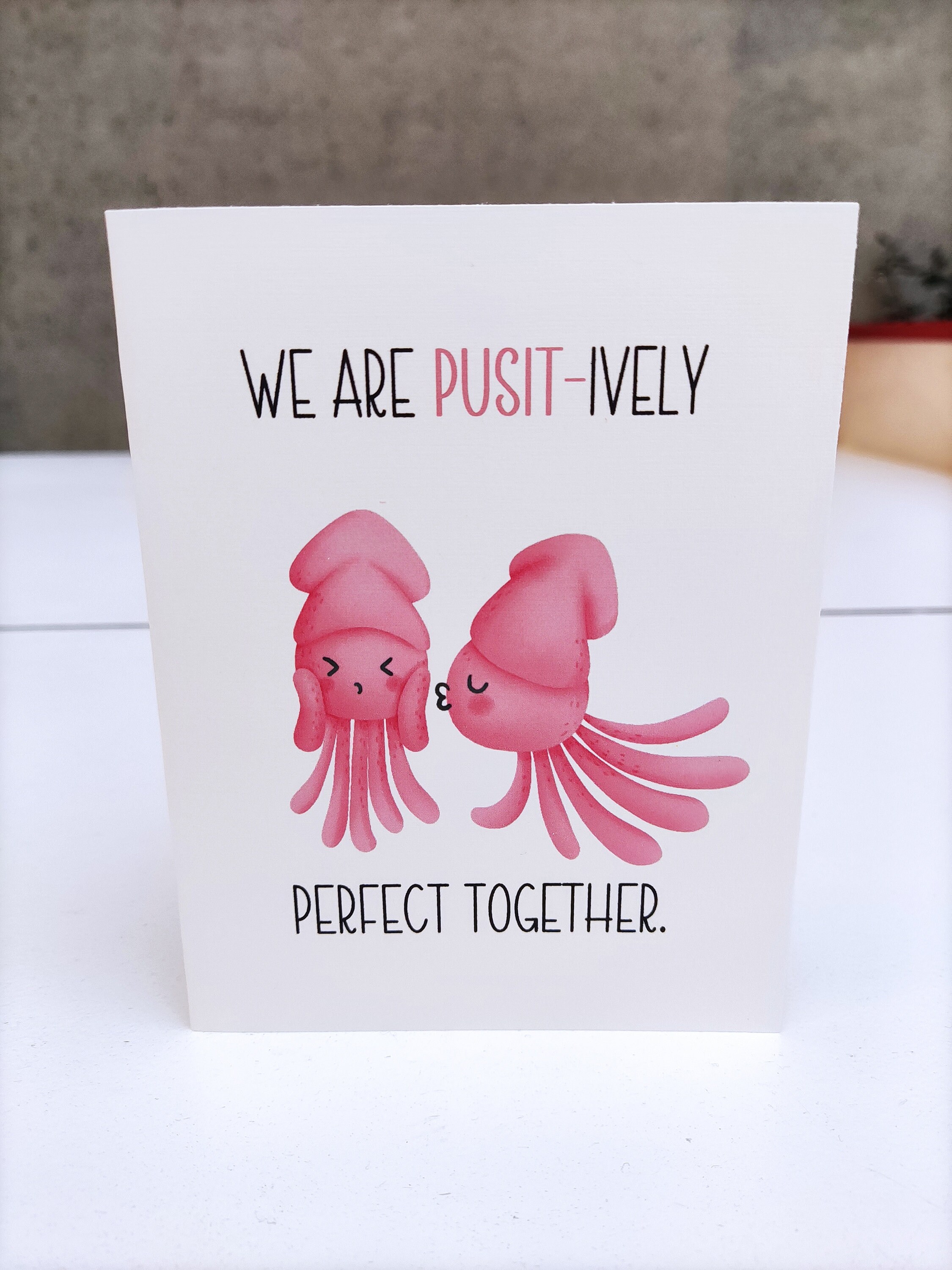 Funny Filipino Card, Pusit-ively Perfect Together, Pusit Pun Cards ...