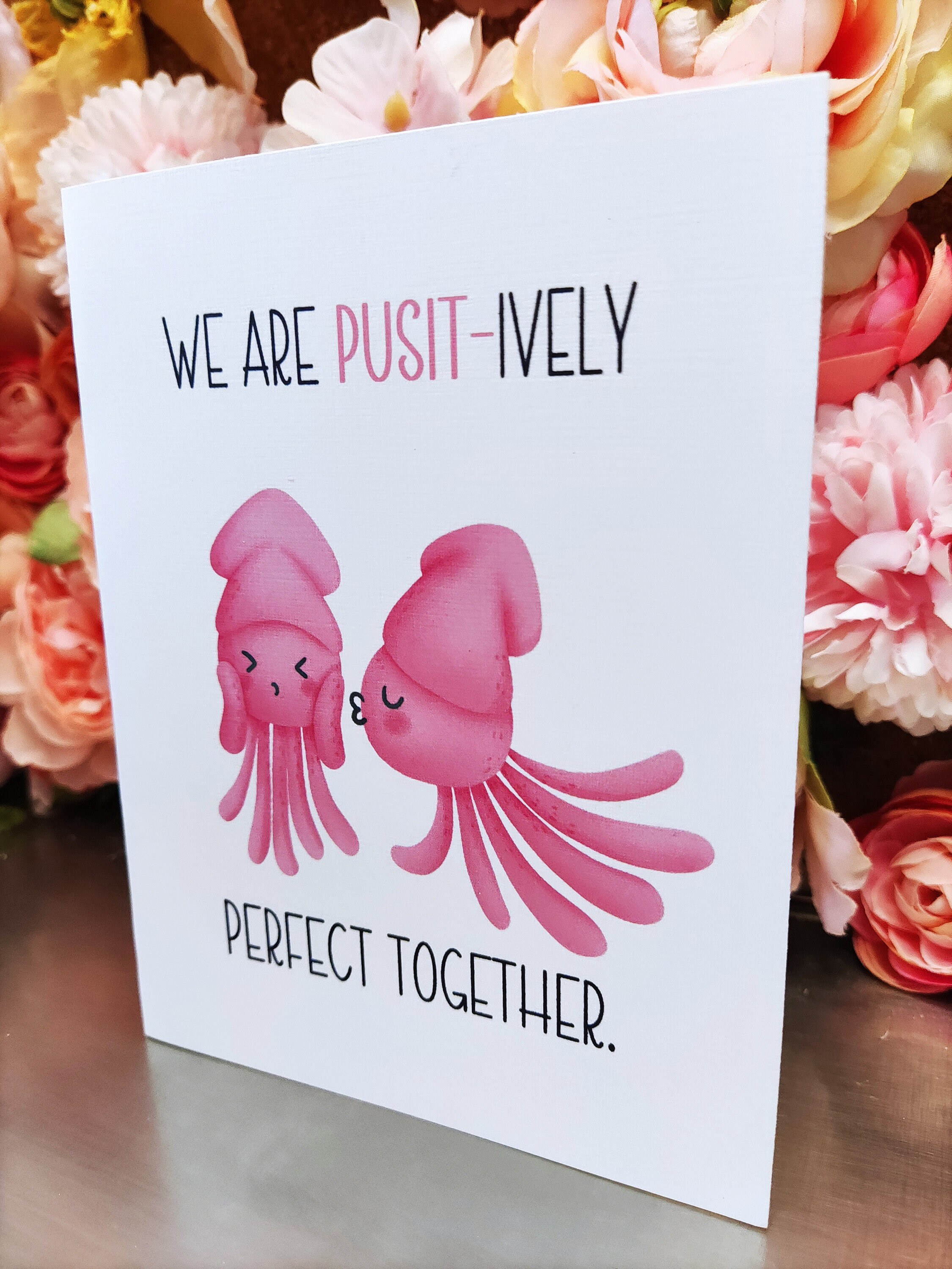 Funny Filipino Card, Pusit-ively Perfect Together, Pusit Pun Cards ...