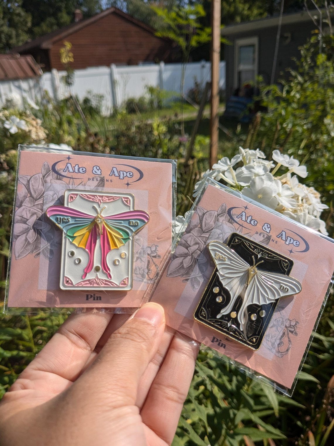 Moth Pin, Rainbow Moth Enamel Pin, Gothic Moth , Luna Moth Pin - Etsy