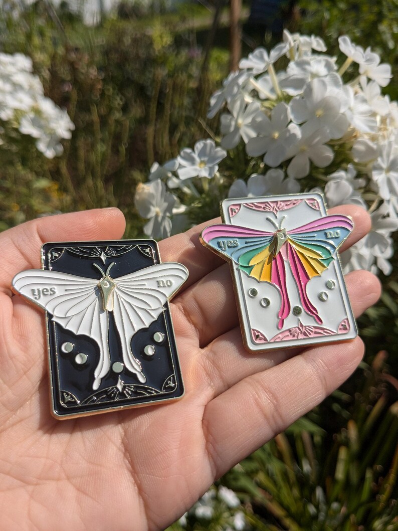Moth Pin, Rainbow Moth Enamel Pin, Gothic Moth , Luna Moth Pin - Etsy
