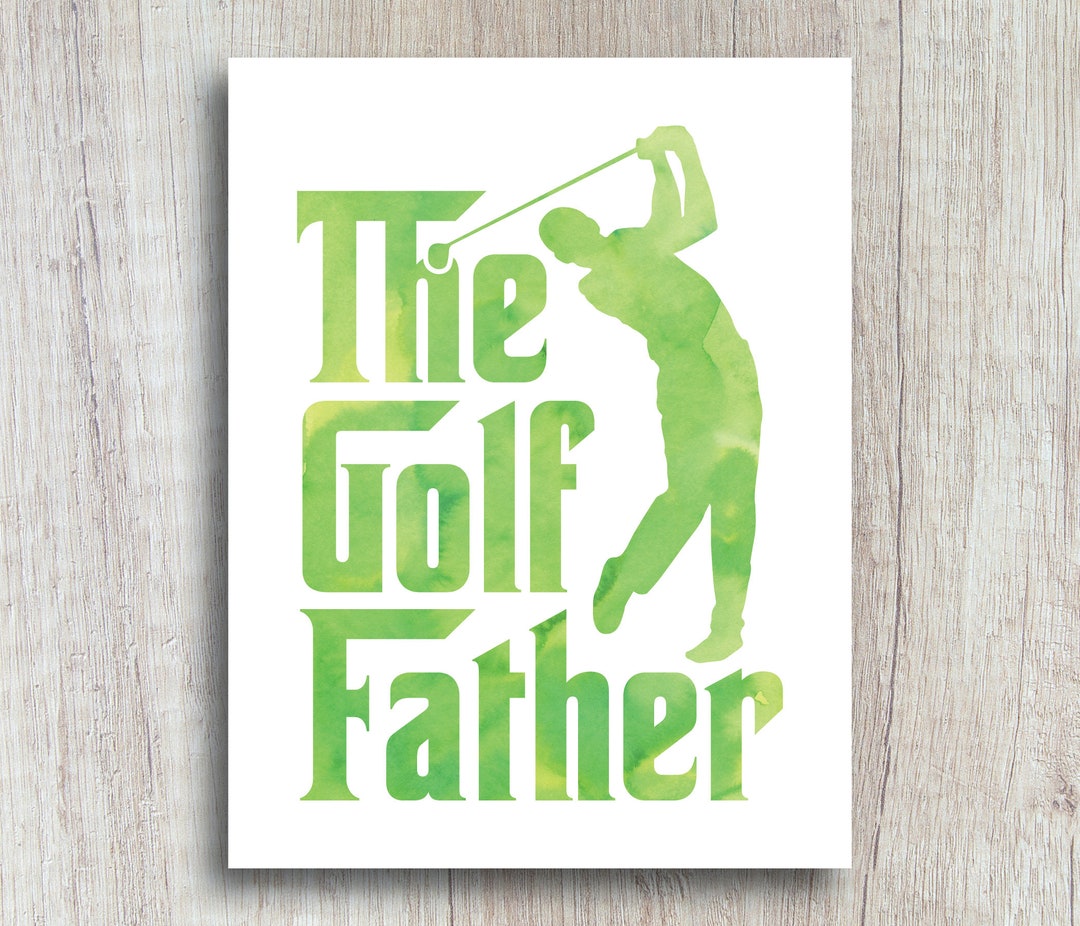 The Golf Father Greeting Card | Father's Day Card | Golfer Gift ...