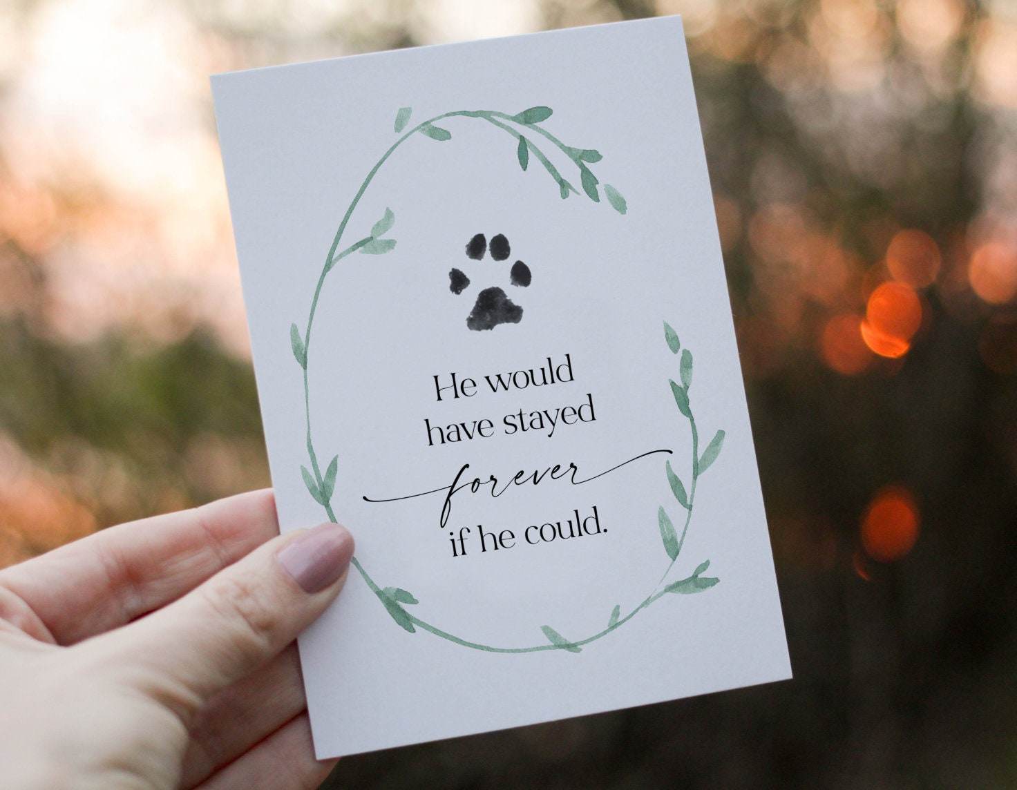 Pet Loss Card Pet Sympathy Dog Loss Dog Sympathy Dog Mom Instant Print ...