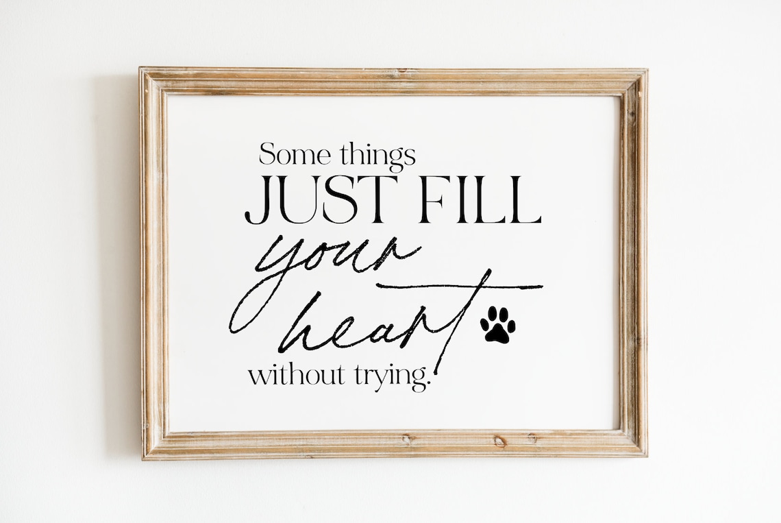Dog Lovers Quote Set, Dog Quote Prints, Dog Quotes, Home Decor Wall Art ...