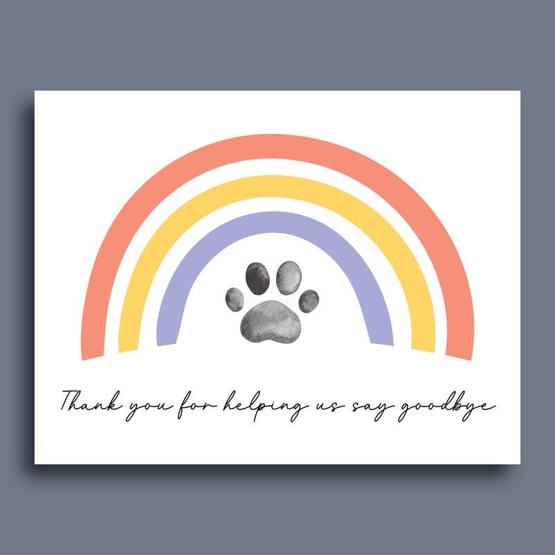Rainbow Bridge Card - Etsy
