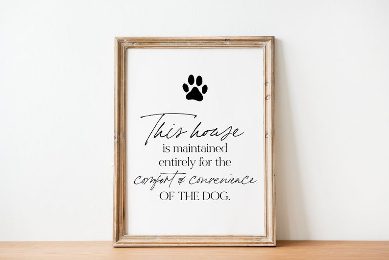 Dog Lovers Quote Set, Dog Quote Prints, Dog Quotes, Home Decor Wall Art ...