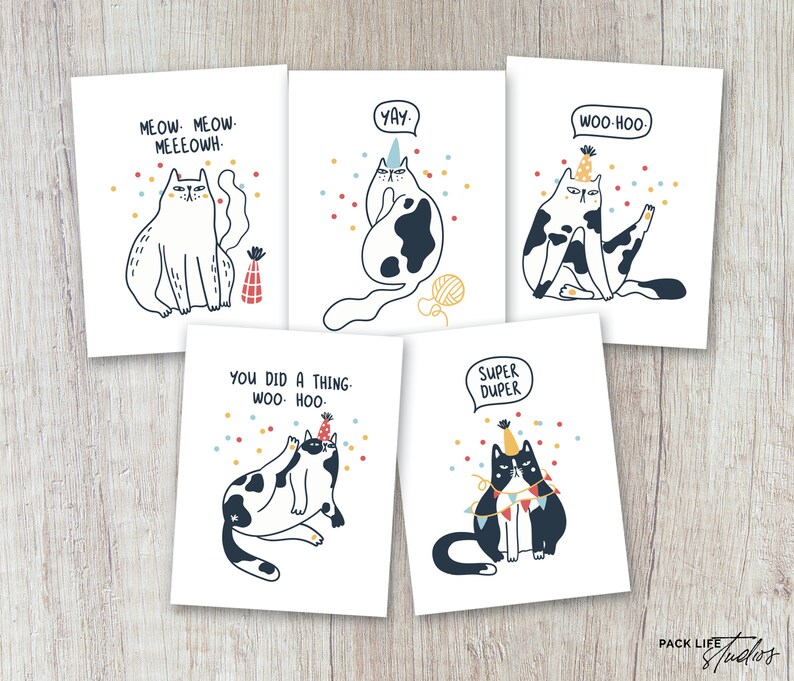 Grumpy Cat Celebration Greeting Card Set Set of 10 Cards and Envelopes ...