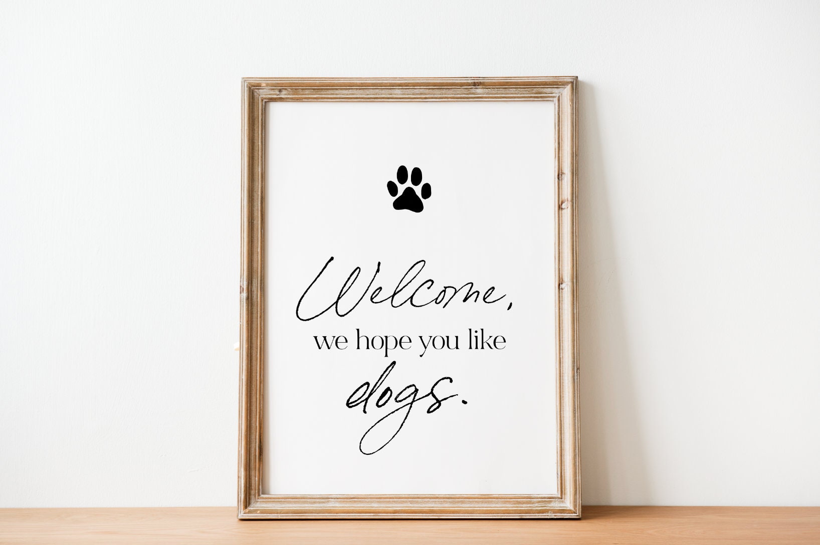 Dog Lovers Quote Set, Dog Quote Prints, Dog Quotes, Home Decor Wall Art ...