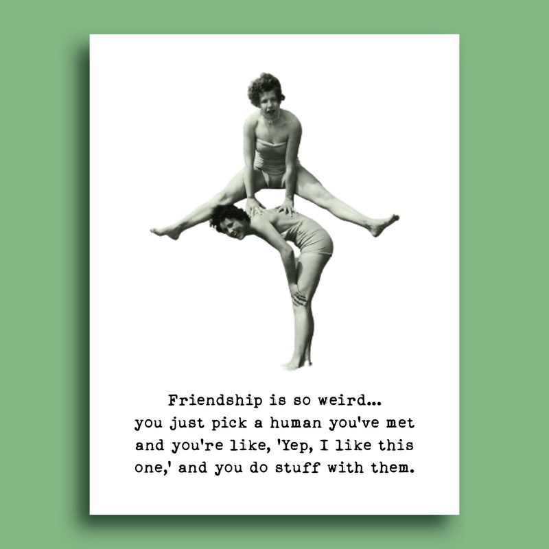 Funny Friend Card - Etsy