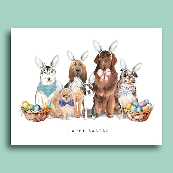 Dog Easter Greetings - Etsy