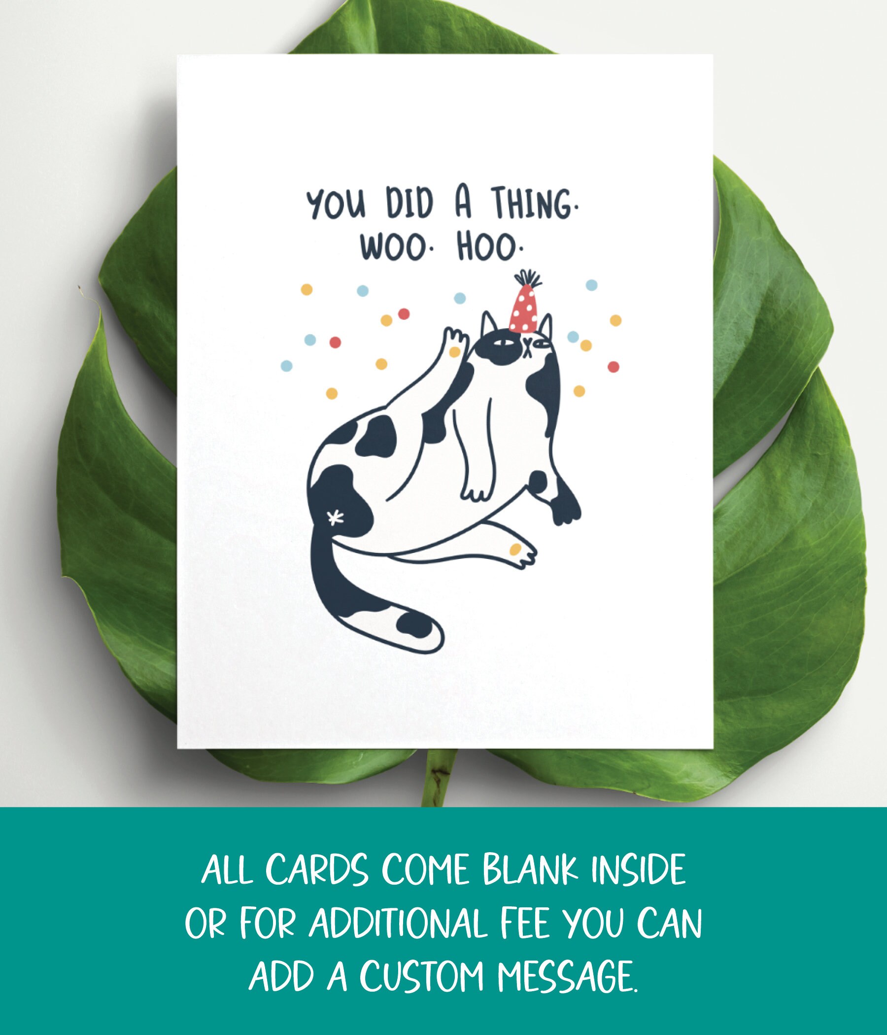 Congratulations Greeting Card You Did A Thing Funny Grumpy Cat Congrats ...