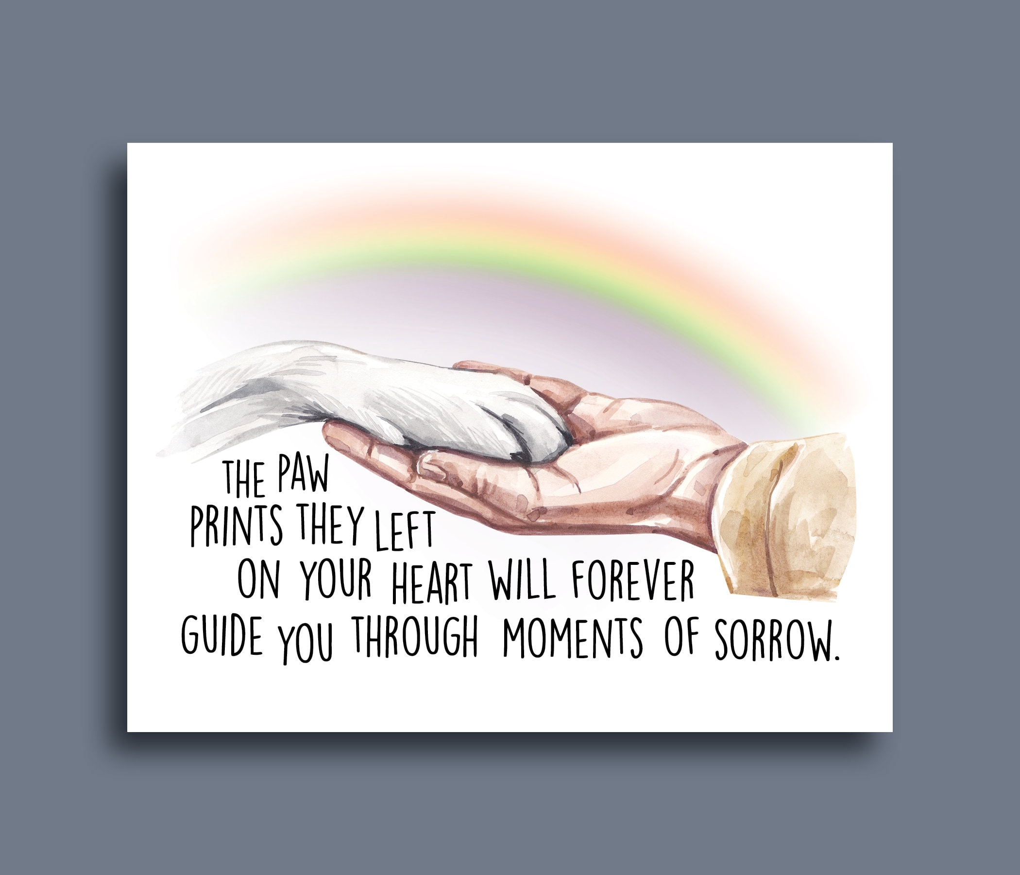 So Sorry for Your Loss Pet Loss Card Card for Grieving Friend Loss of ...