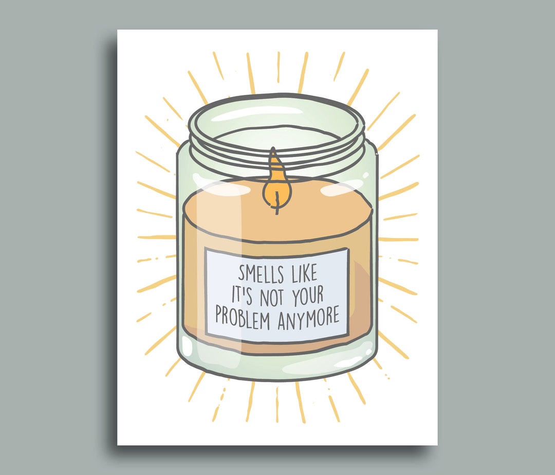 Smells Like It's Not Your Problem Anymore Goodbye Coworker Gift Funny ...