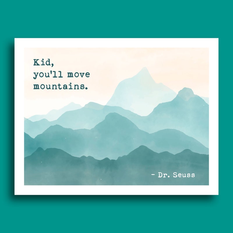 Graduation Card Mountains - Etsy