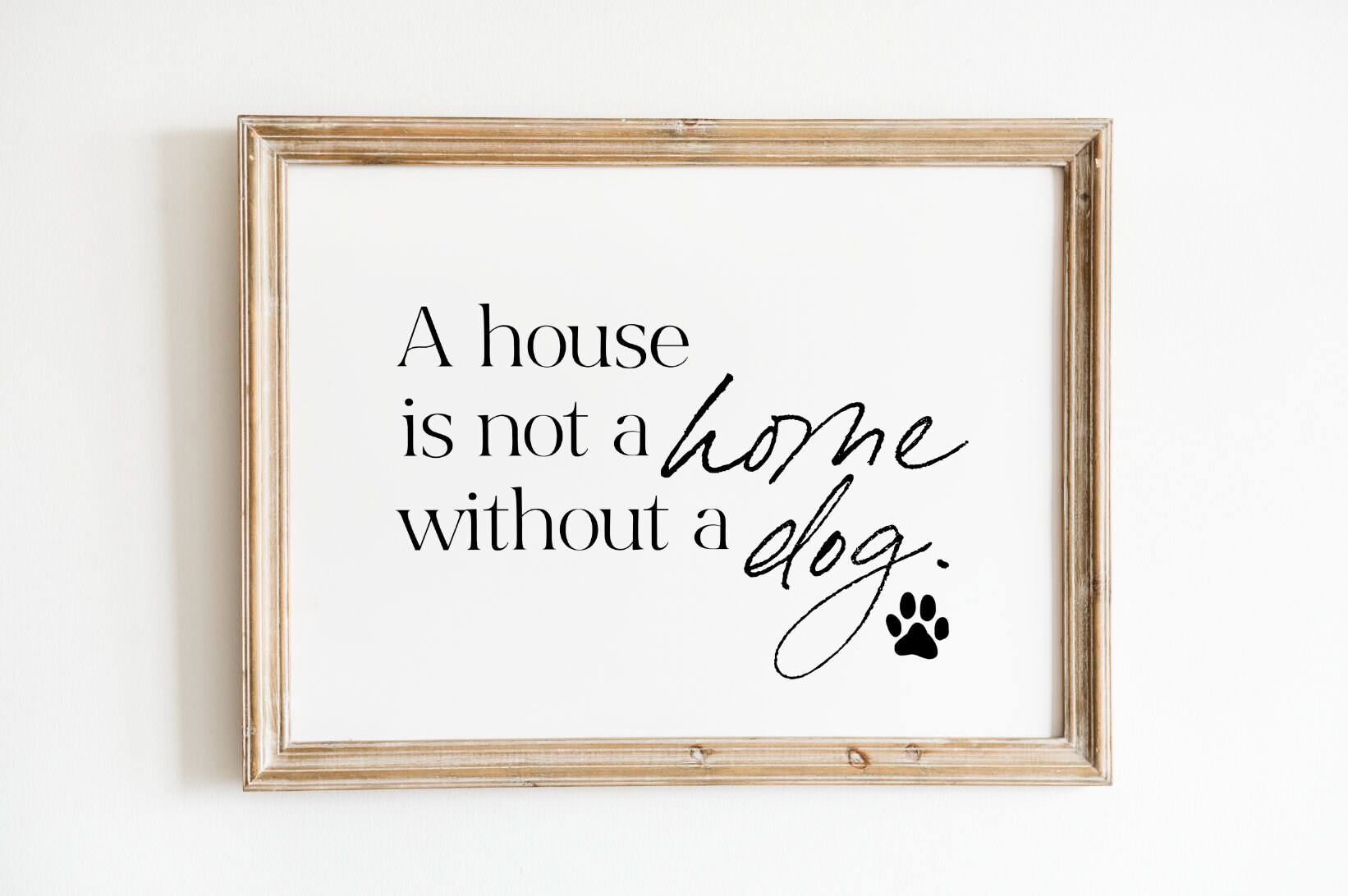 Dog Lovers Quote Set, Dog Quote Prints, Dog Quotes, Home Decor Wall Art ...