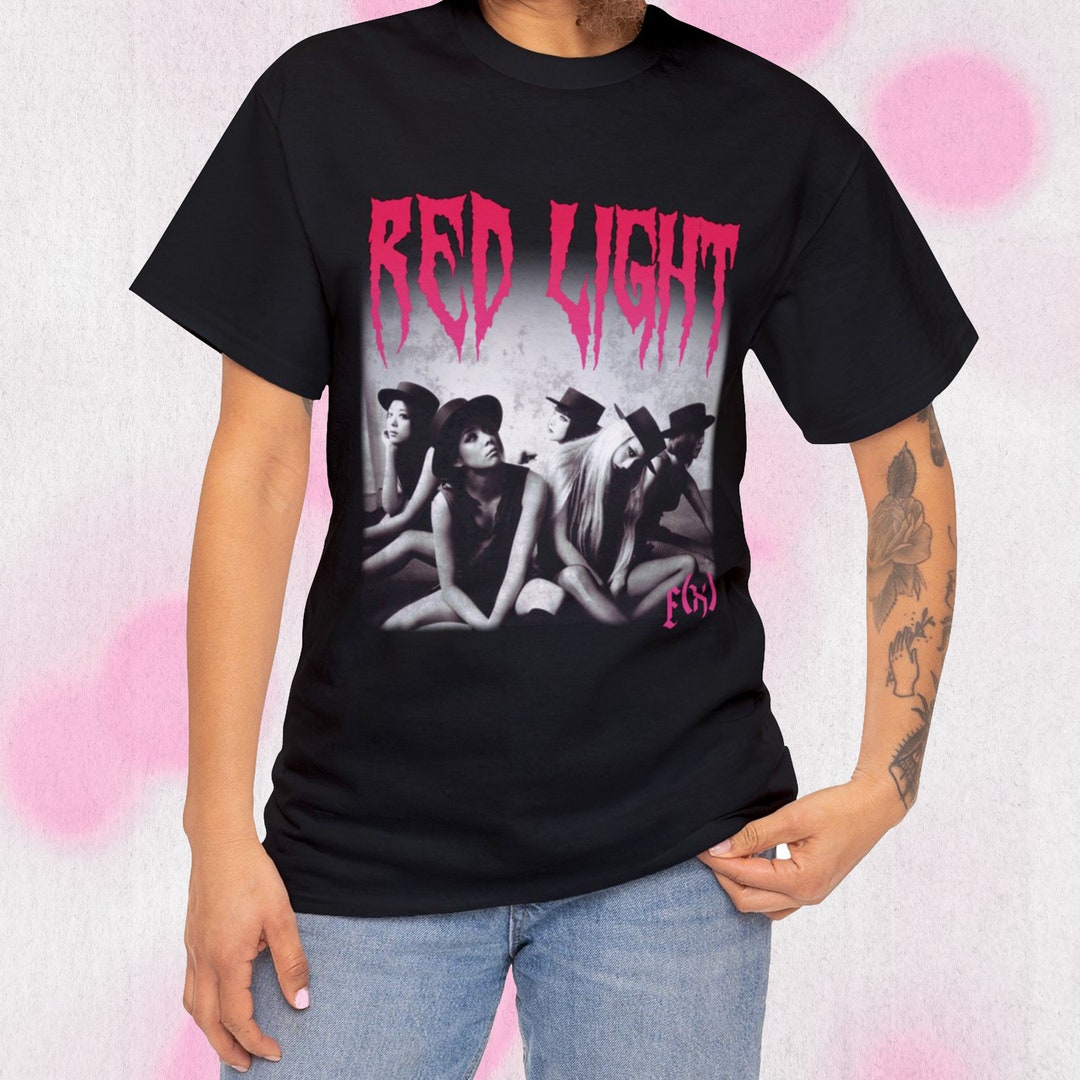 F(x) Red Light Retro Bootleg T-shirt - 2nd Gen K-pop Girl Group Shirt ...