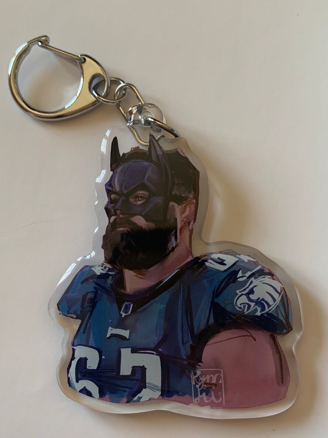 Jason Kelce~ Batman - Etsy