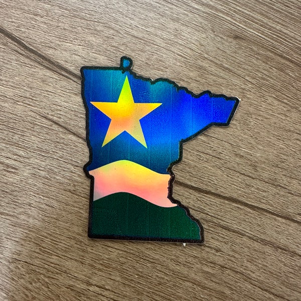 Minnesota Flag Sticker - Etsy