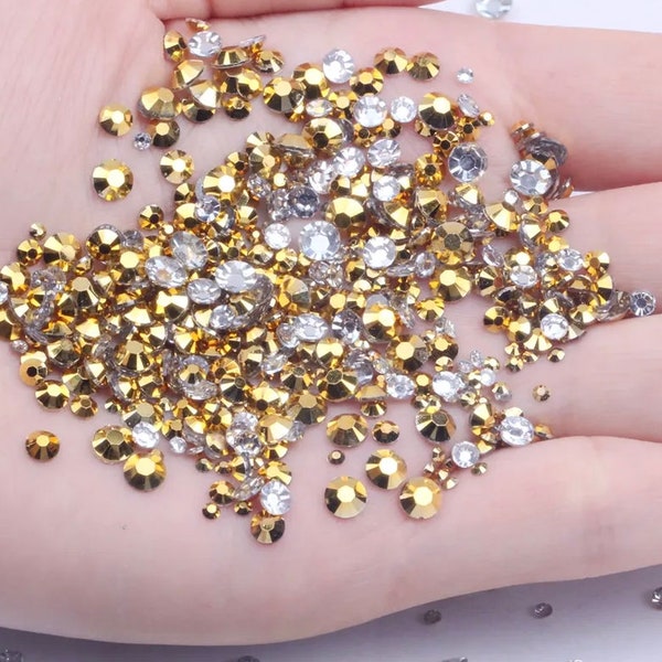 Gold Rhinestones - Etsy