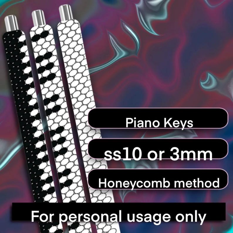 Piano Key Pen | Rhinestone Template | Ss10 3mm - Etsy