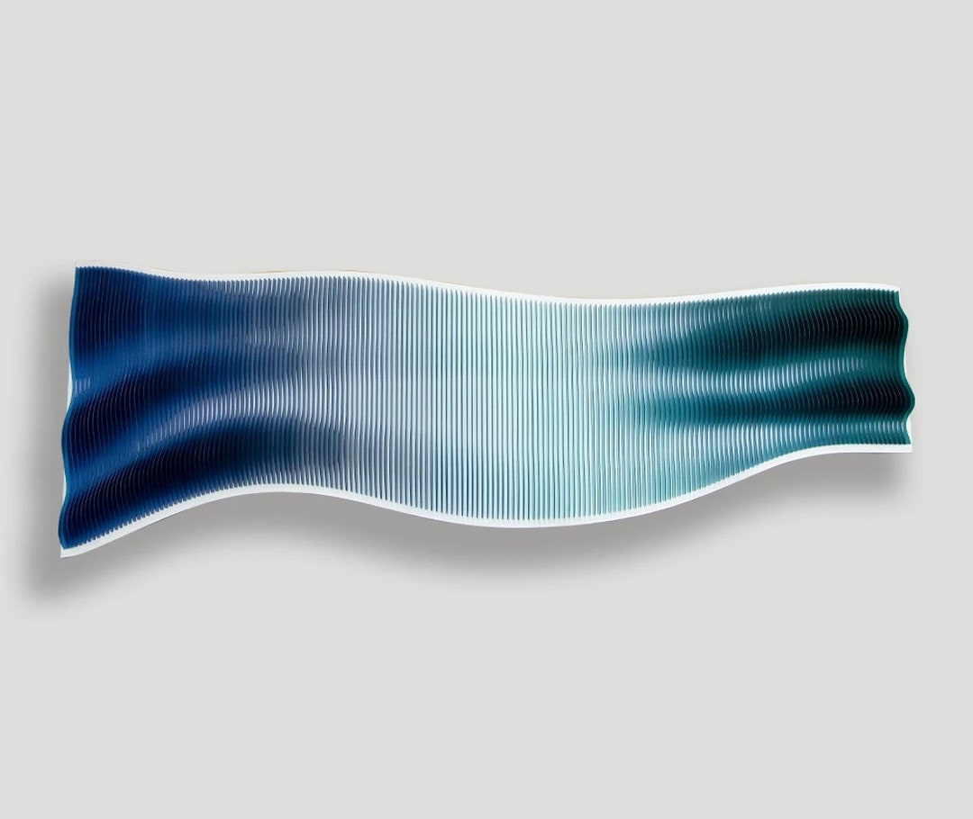 Large Wave Wall Sculpture, Ocean Wall Sculpture, Parametric, Abstract ...