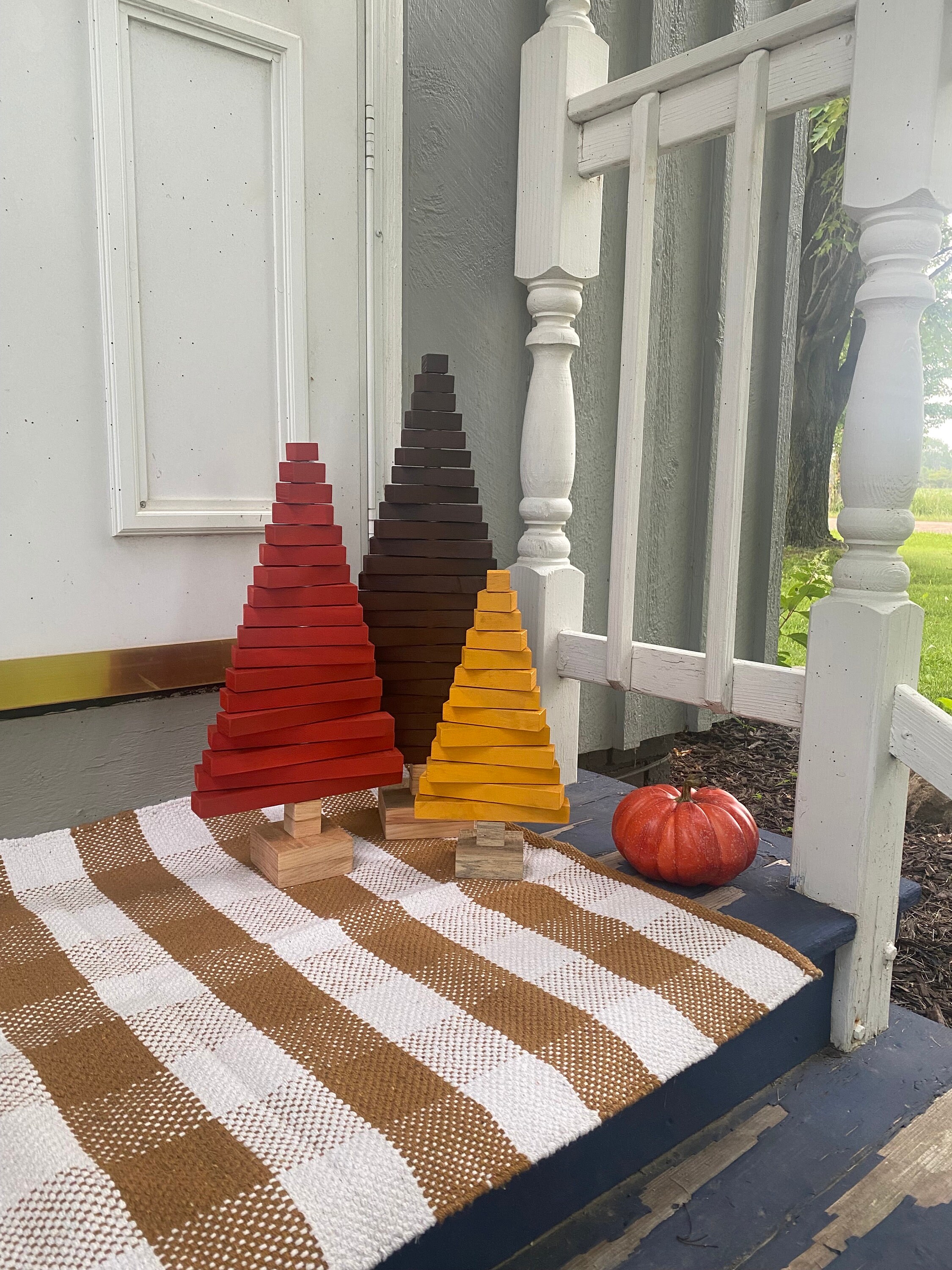 Wooden Fall Tree Decorations - Etsy