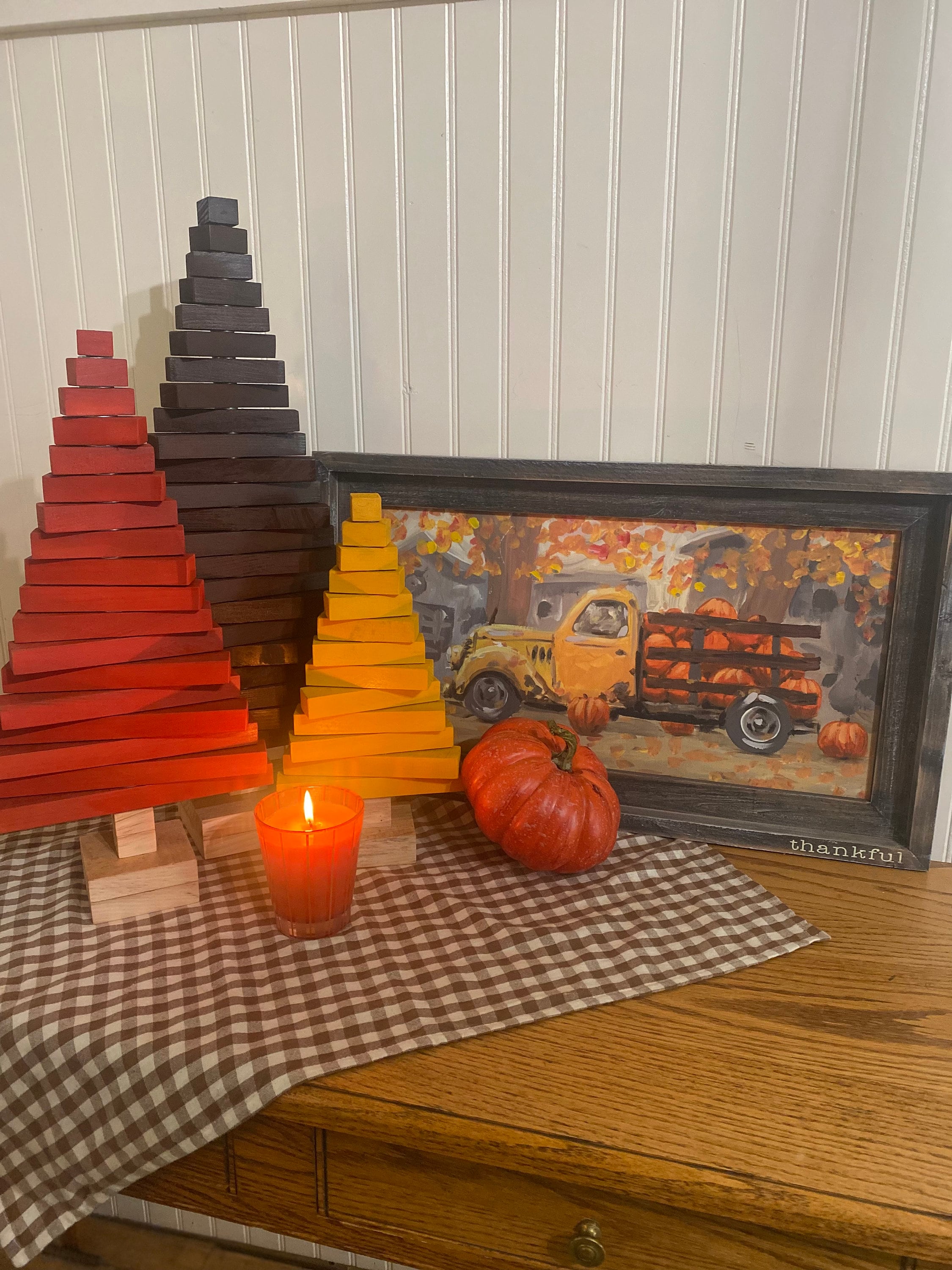 Wooden Fall Tree Decorations - Etsy