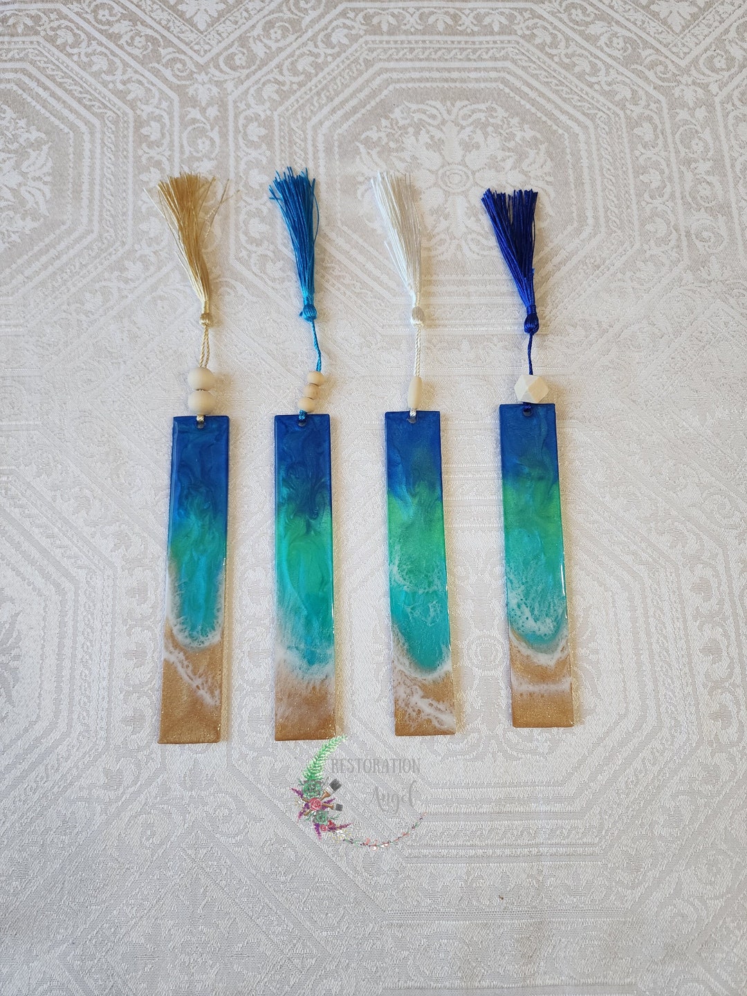 Resin Beach Bookmark - Medium (5.5") - Etsy